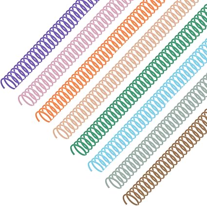 Amazon.com : 120 Pack Plastic Spiral Binding Coils Binder Binding ...