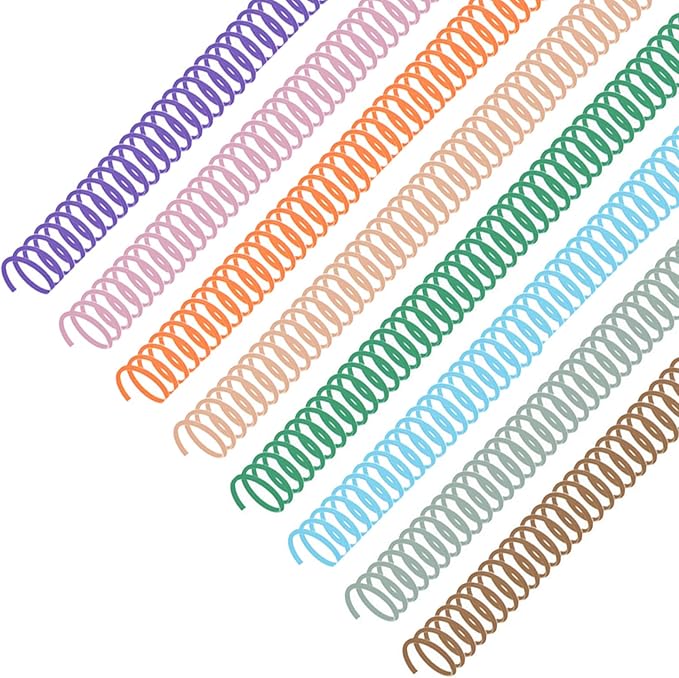 Amazon.com : 120 Pack Plastic Spiral Binding Coils Binder Binding ...