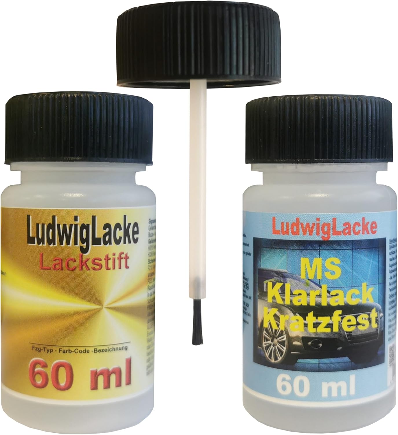 Ludwiglacke Lackstift Set für VW Shadowblue Farbcode LD5Q oder P6 oder ...