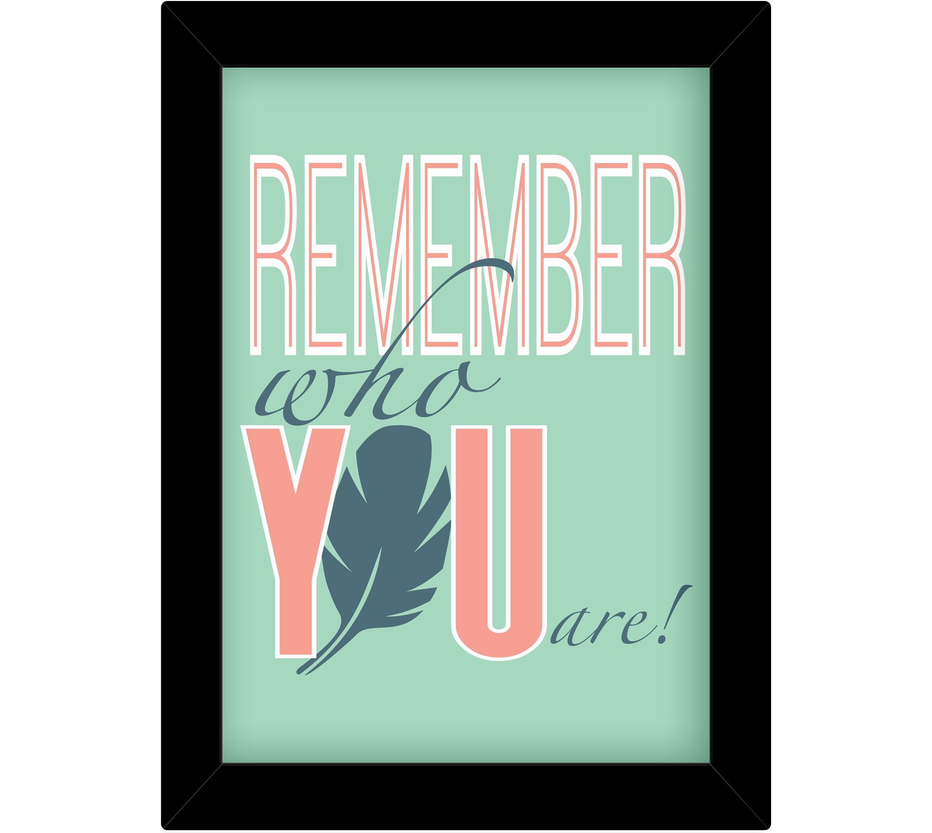 TIED RIBBONS Inspirational Posters with Frames Motivational Quotes Wall ...