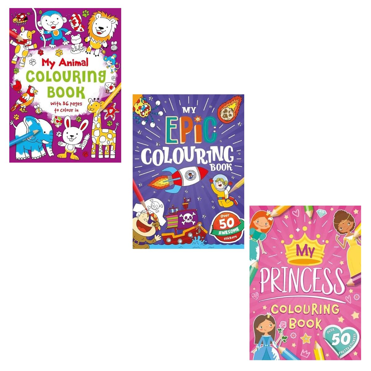 Awesome Colouring Bundle (Set of 3 Books) : Parragon: Amazon.in: Books