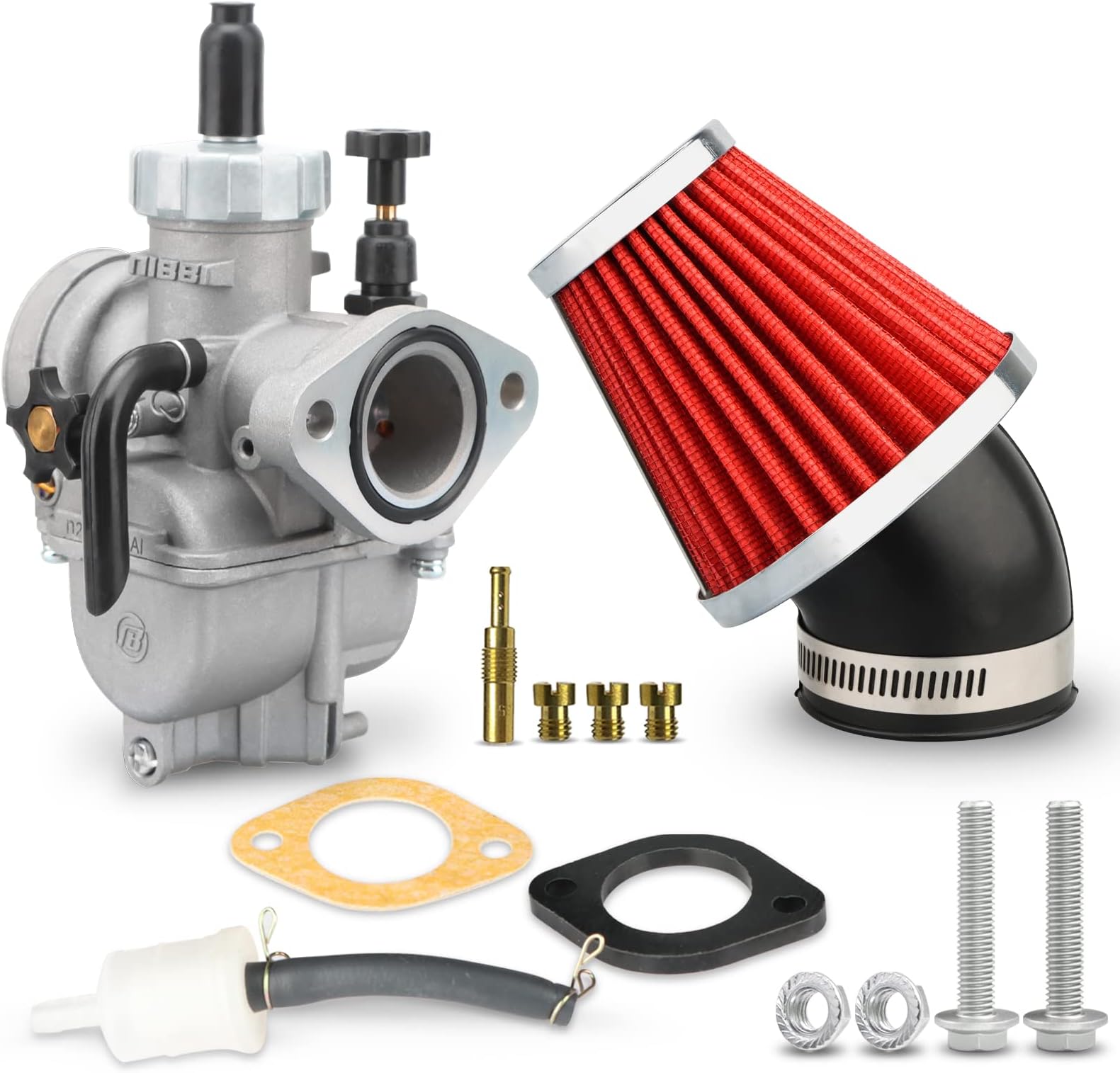 Amazon.com: PWK Carburetor 28MM Carb with Intake Pipe Manifold Air ...