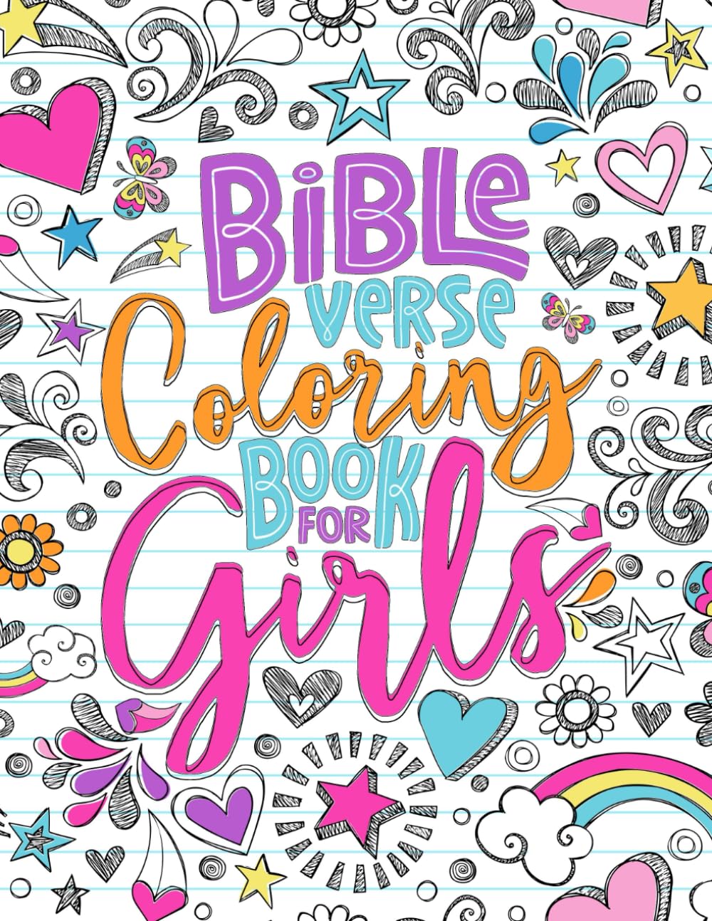 Bible Verse Coloring Book for Girls: Inspired To Grace: 9781700813558 ...