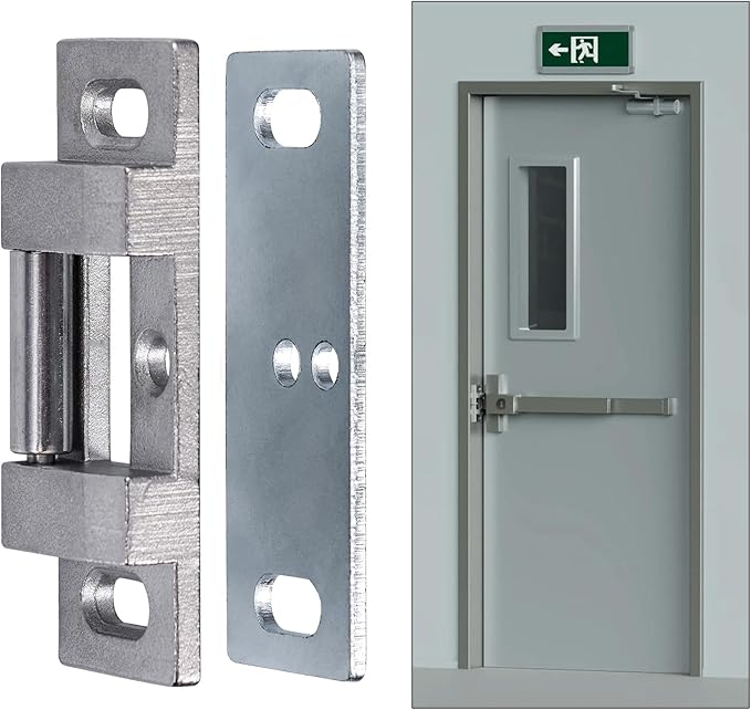 MOSECYOU Fire Rated Rim Strike for Panic Exit Device, Surface Roller ...