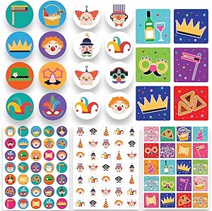 Amazon.com: Joyful Artistry Purim Stickers, Purim Sticker for Kids ...