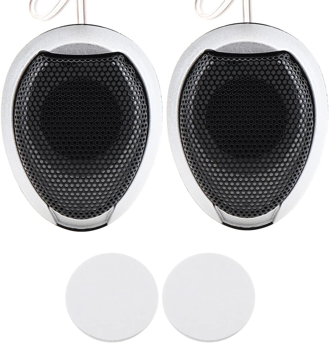 DriSentri Car Tweeters, 2pcs 500W High Efficiency Mini Dome Tweeter ...