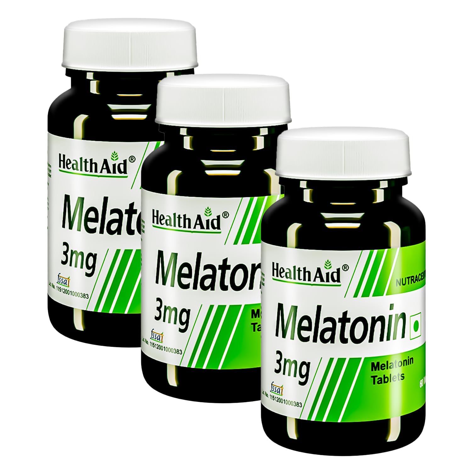 HealthAid Melatonin 3mg Non-Addictive Sleep Aid, Supplement for Better ...