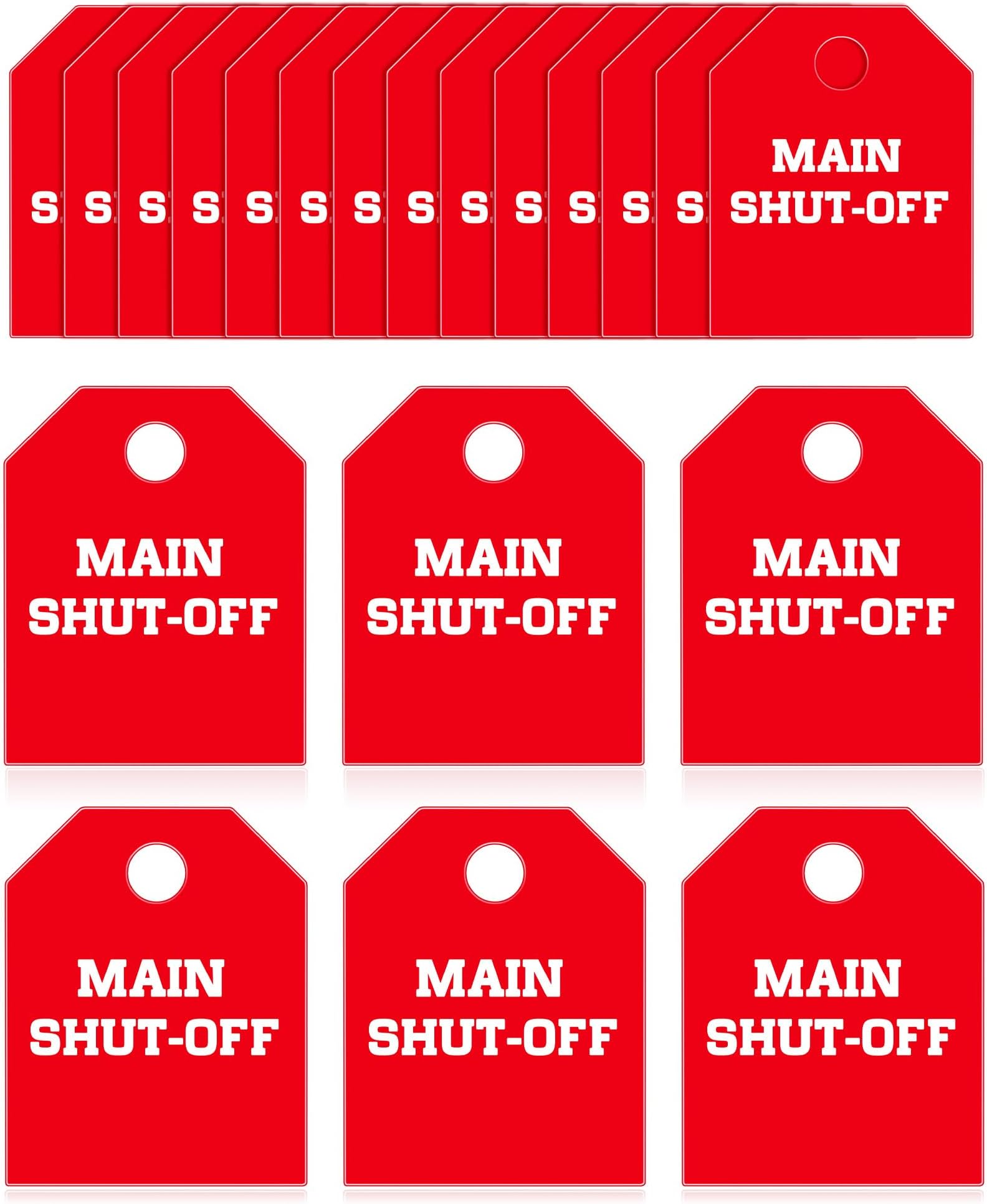 Amazon.com : Plumber Tags - Stamped Variety Pack with 6 Tags: Main ...