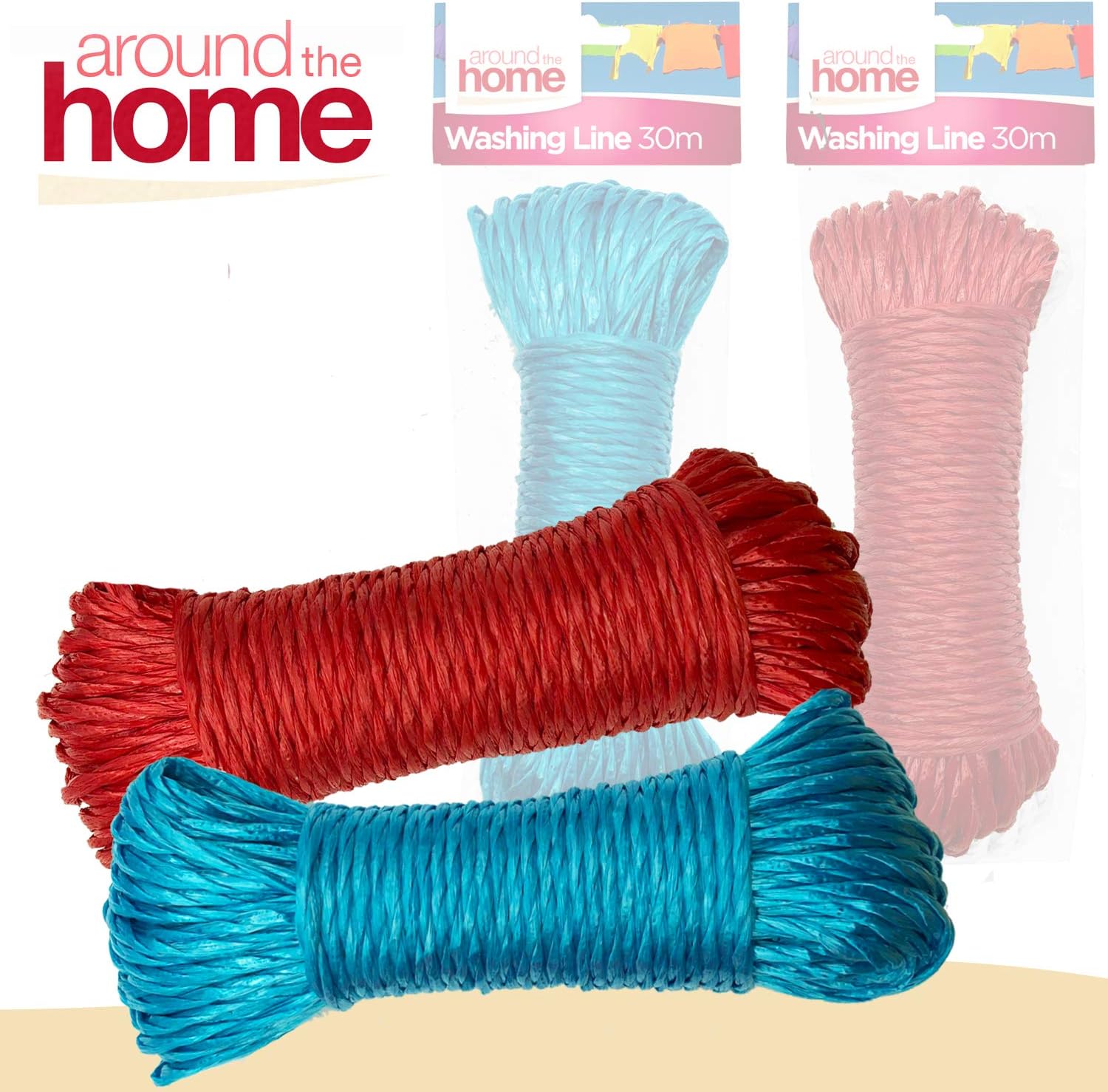 Around The Home Heavy Duty Washing Line | 30 Metres of Premium, Tough ...