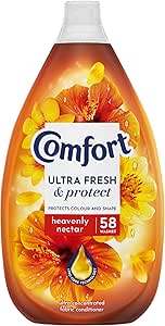 Comfort Ultra Fresh & Protect Heavenly Nectar Fabric Conditioner with ...