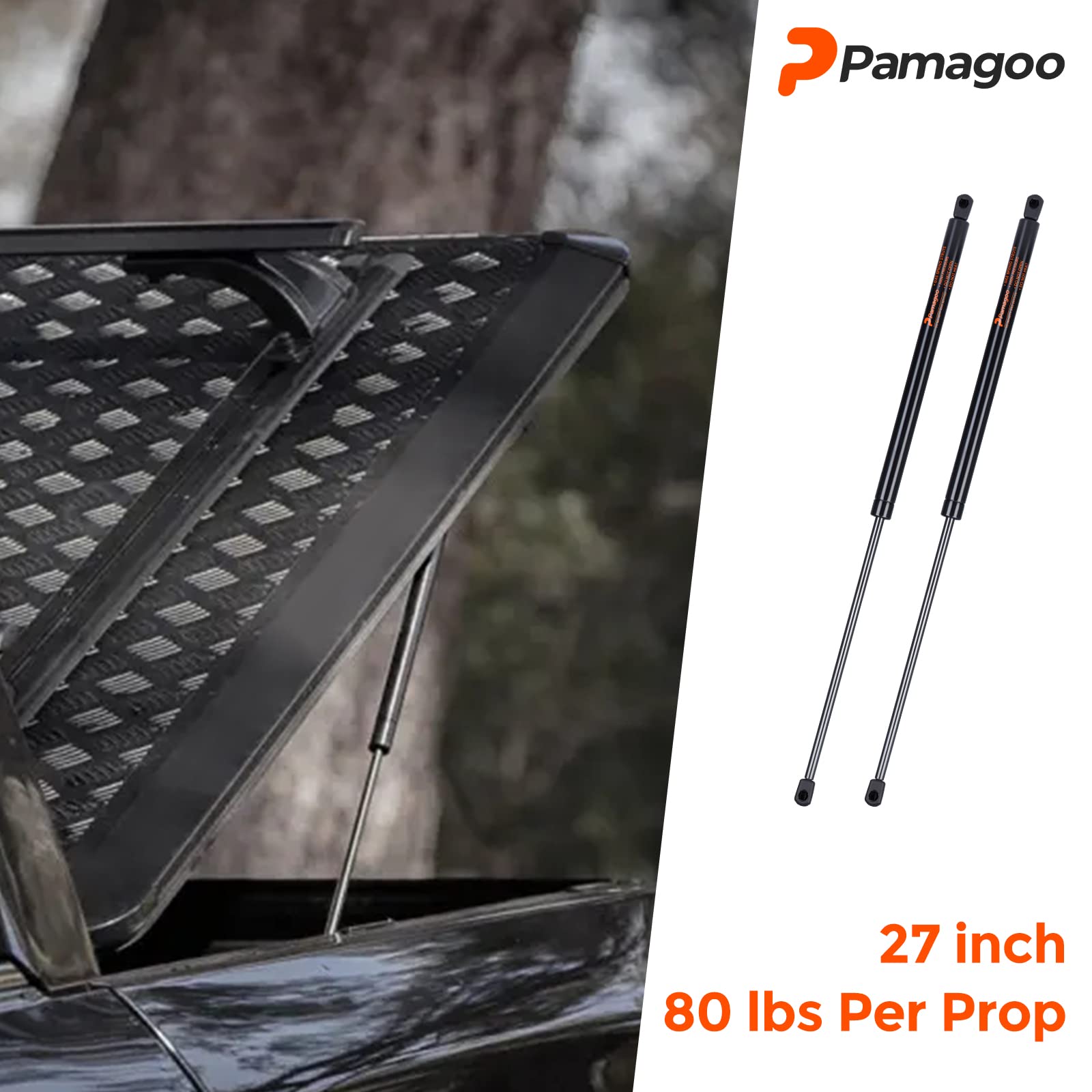 Snapklik.com : ST270M80 27 Inch Gas Strut 80 Lbs 400 N Per Shock, 27 ...