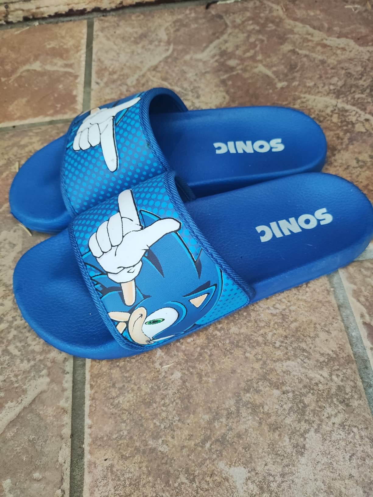 Sonic The Hedgehog Boys, Girls, Kids Pool Sliders, Flip Flops, Beach ...