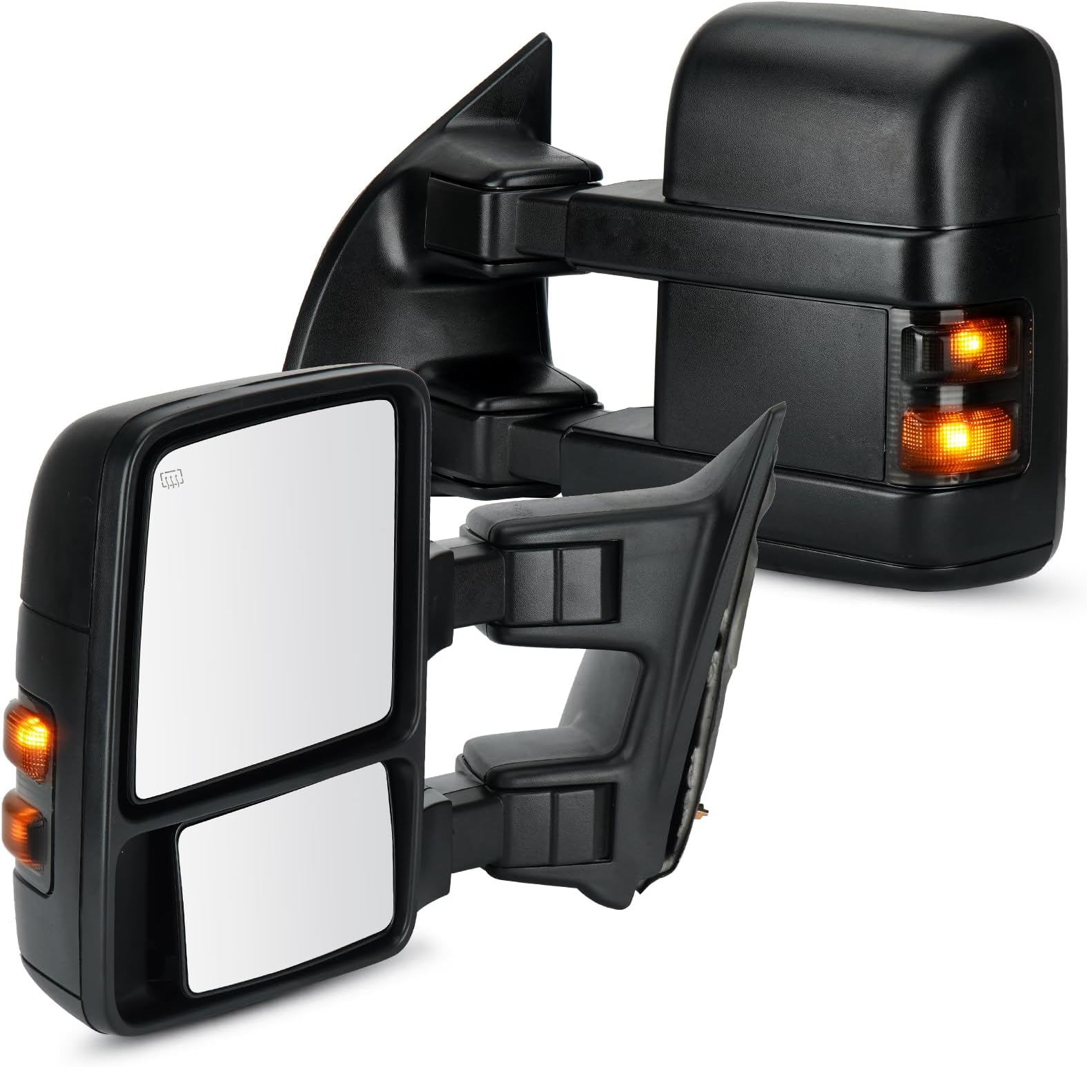 Amazon.com: Chrome Towing Mirrors Compatible with Ford for F250 for ...