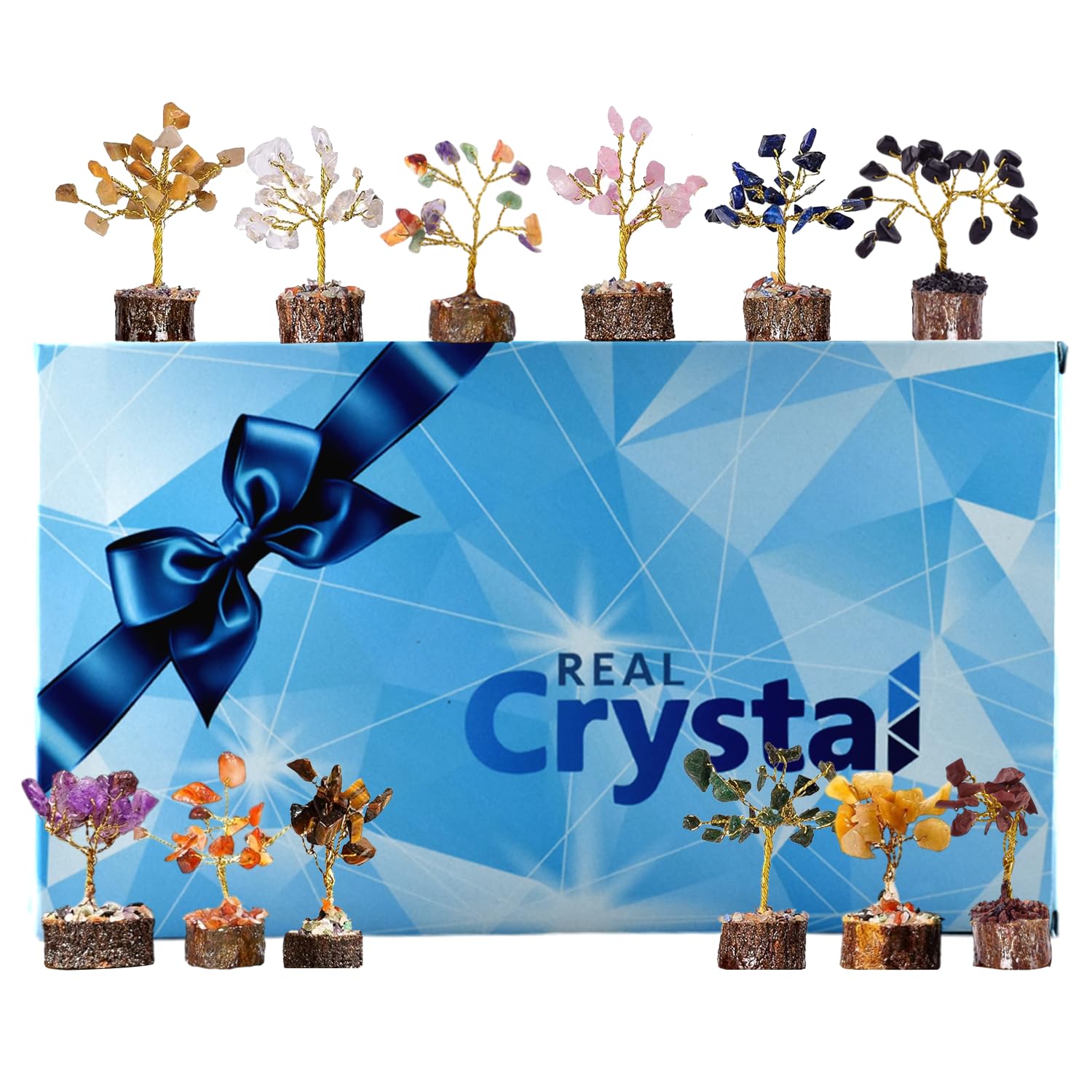 Amazon.com: Set of 12 Mini Crystal Tree Gifts for Women - Handcrafted ...