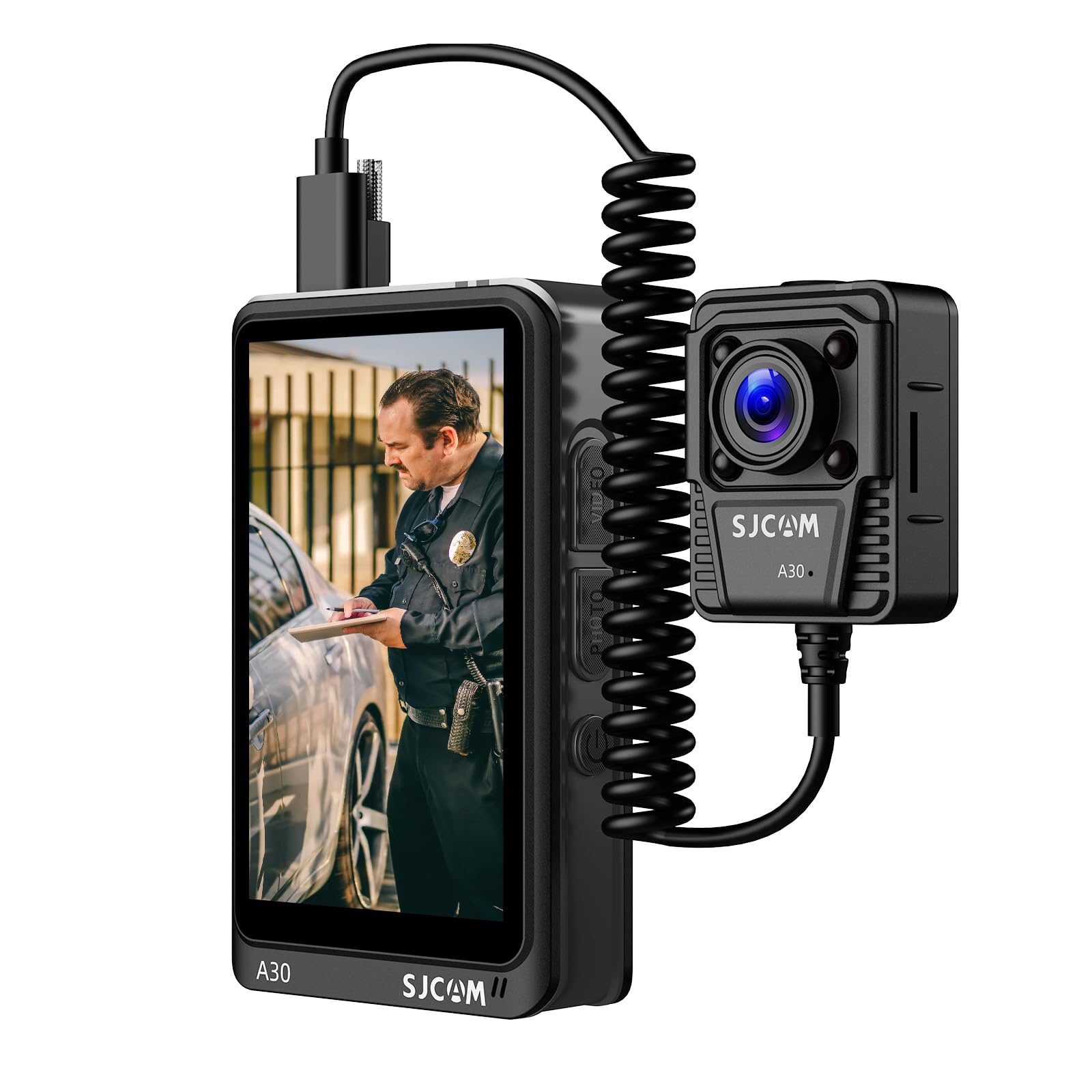 Amazon.com : SJCAM A30 Wearable Body Camera with 4.0″ Super Large Touch ...