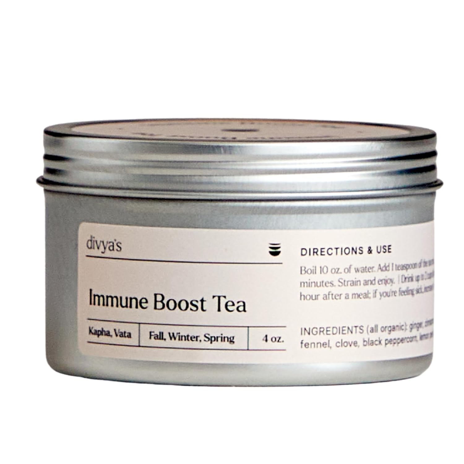 Amazon.com: Divya's Immunity Tea - Ayurvedic Herbal Ginger Tea with ...