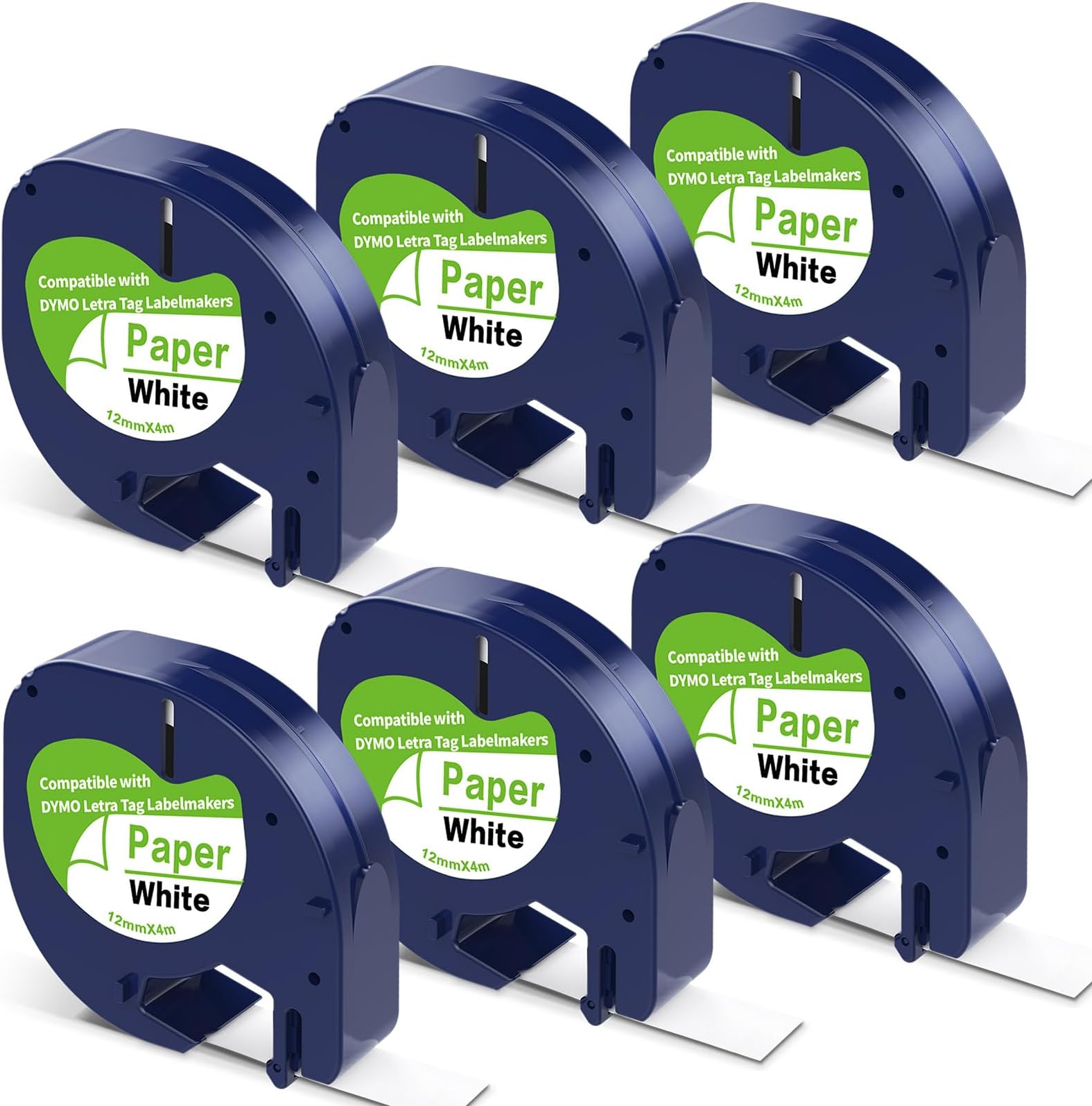 Amazon.com: 6 X Compatible with DYMO Letratag Label Maker Refills ...