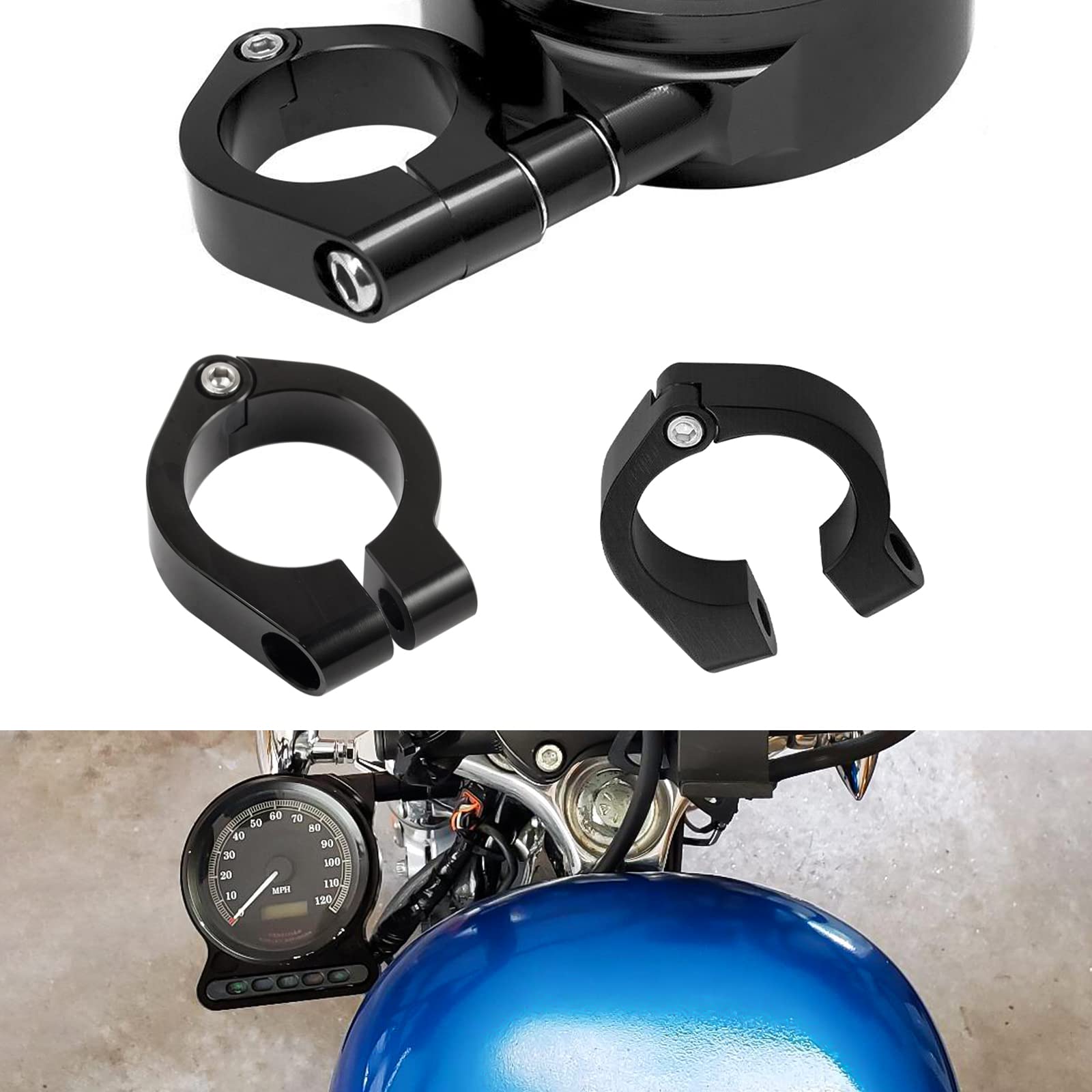 Snapklik.com : Amazicha Motorcycle Speedometer Relocation Bracket Kit ...