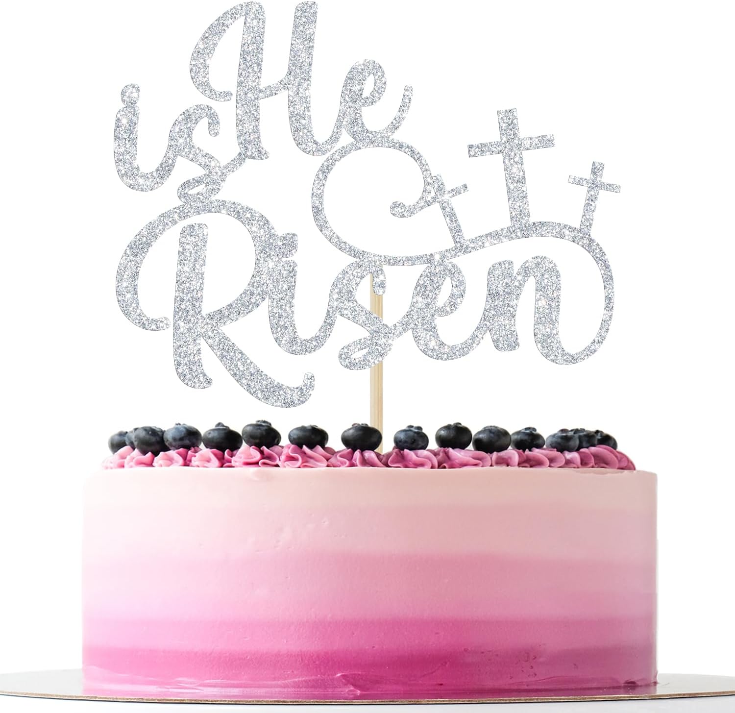 Amazon.com: He is Risen Cake Topper, Easter Party Supplies, Jesus ...