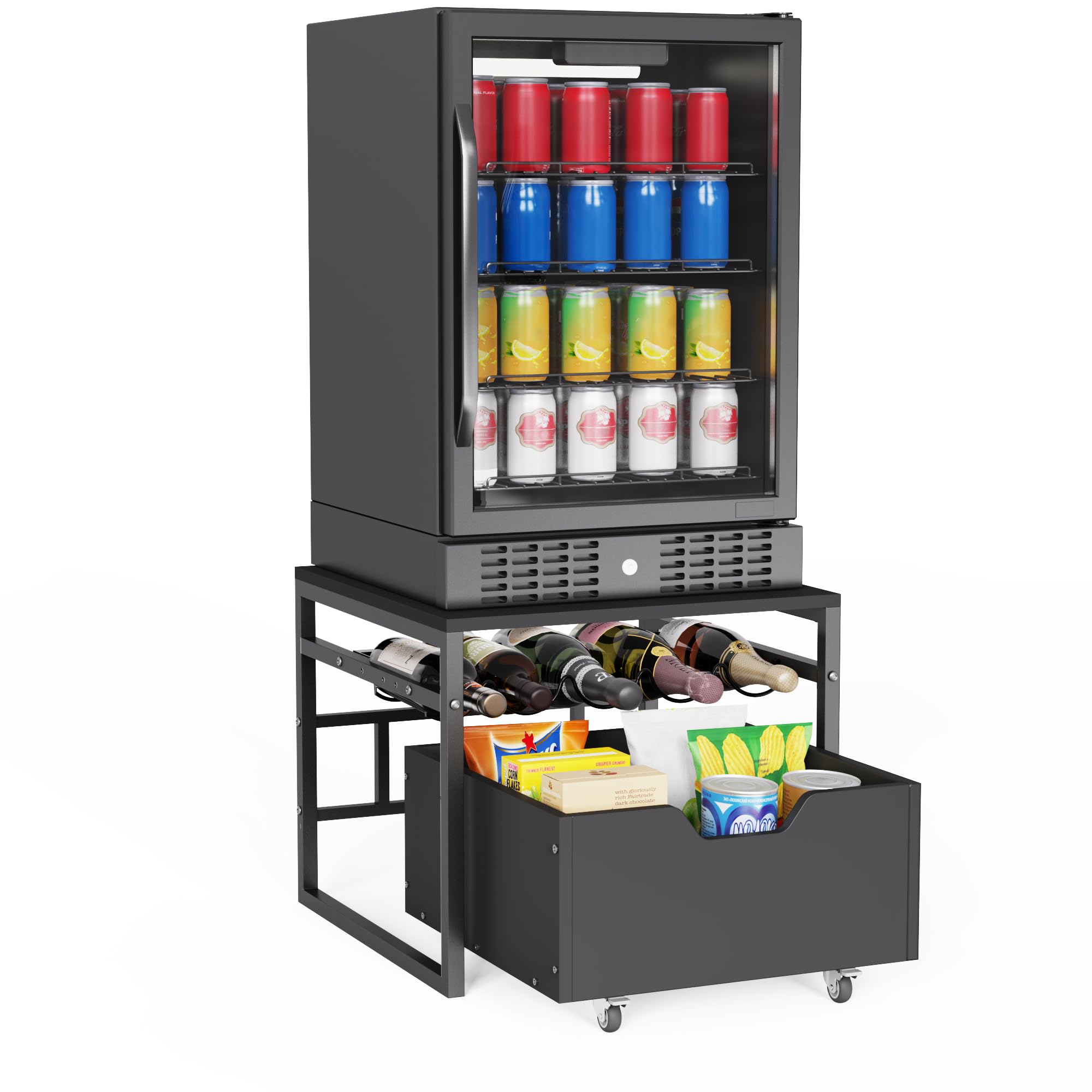 Amazon.com: Colima Mini Fridge Stand with Storage, Mini Fridge Cabinet ...