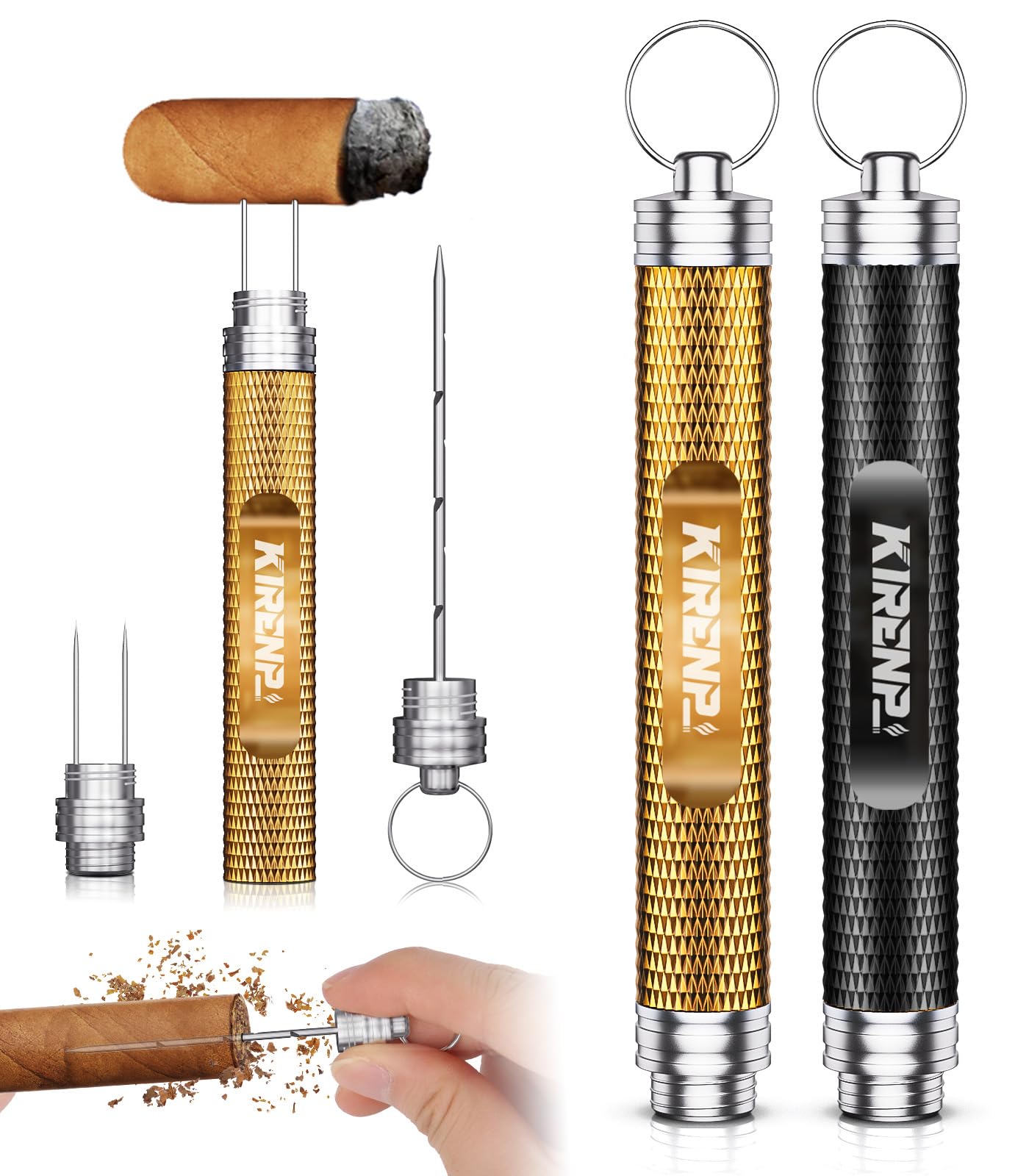 Amazon.com: 2-Pack Cigar Draw Enhancer Tool, Cigar Poker & Cigar Nubber ...