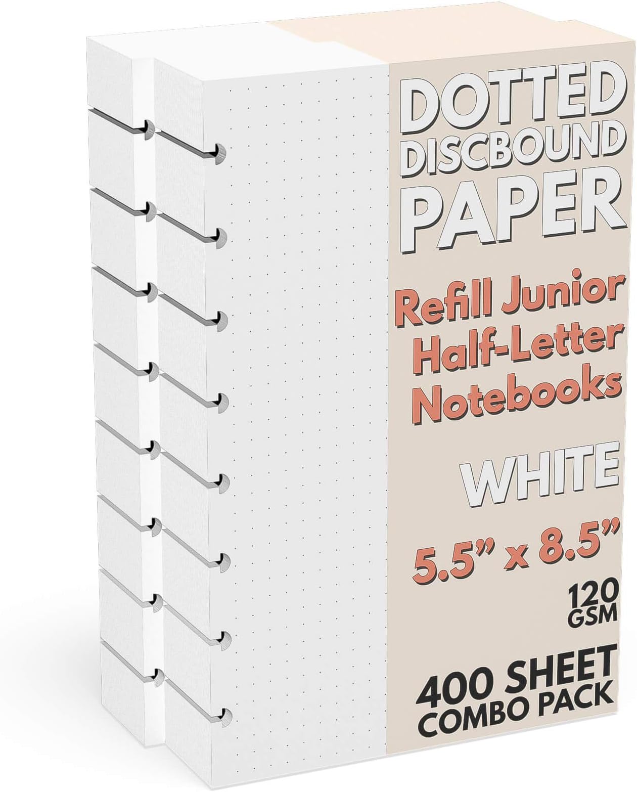 Amazon.com : Discbound Letter Size Extra Thick Dot Grid Paper Refill ...