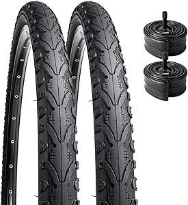 Amazon.com : YUNSCM 2-PCS 18" Road Bike Tires 18 x 1.75/47-355 and 18" Bike Tubes Schrader Valve ...