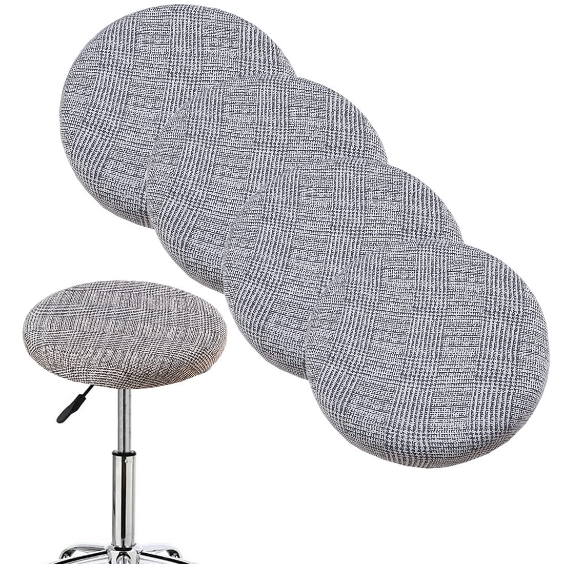 Amazon.com: Bifaunvogel Round Stool Covers 4 Pack Round Bar Stool ...