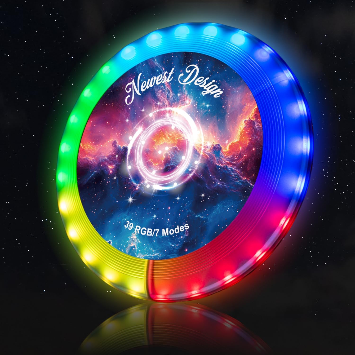 Amazon.com: LED Flying Disc 39 RGB with Millions of Colors Light Up ...