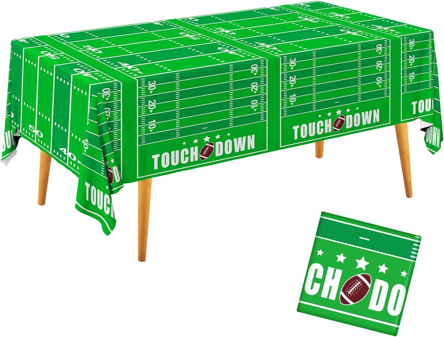 Amazon.com: Gatherfun Football Theme Party Disposable Tablecloth ...