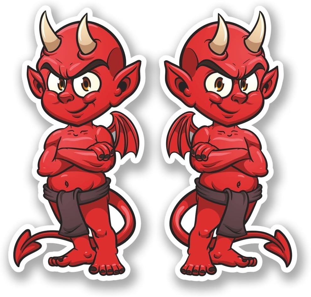 Amazon.com - Red Devil Vinyl Sticker Decal Laptop Car Bumper Sticker ...