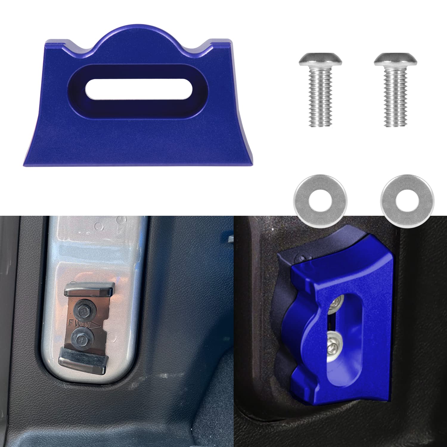 Amazon.com: Blue Aluminum Tailgate Latch Stop Bumper Rear Door Stopper ...