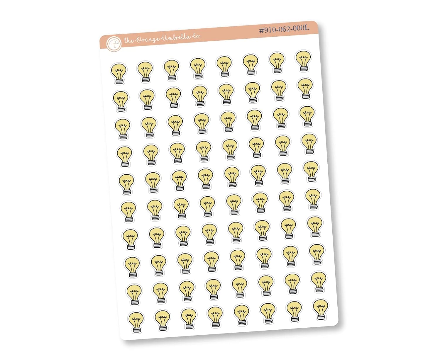 Amazon.com: Light Bulb Label Planner Stickers, Lightbulb Icon Labels ...