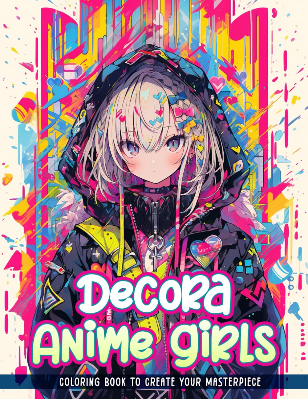 Decora Anime Girls Coloring Book Coloring Book Featuring Attractive And ...