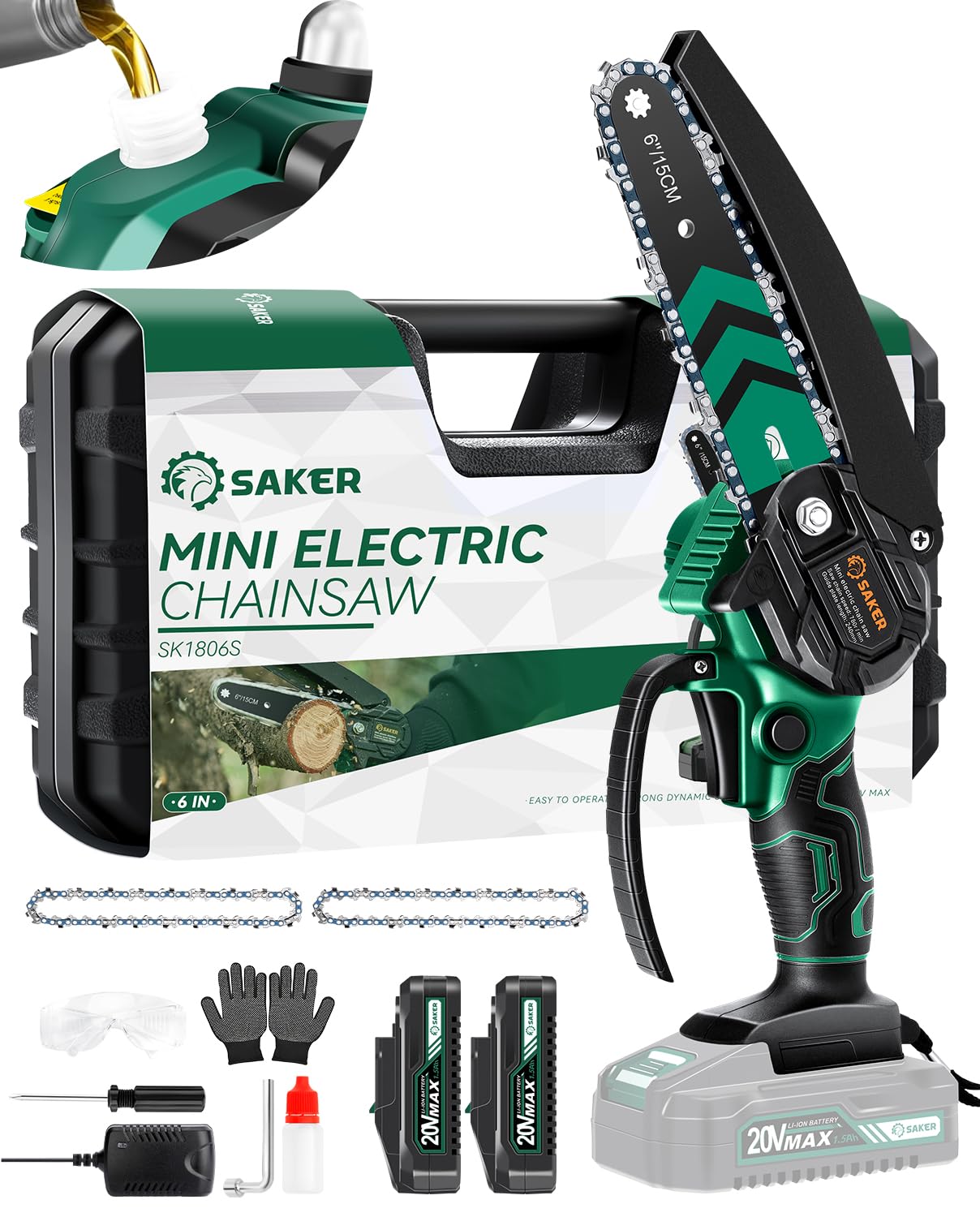 Saker Price Maraawa Handheld 6 Inch, Electric Battery Powered, Garden ...