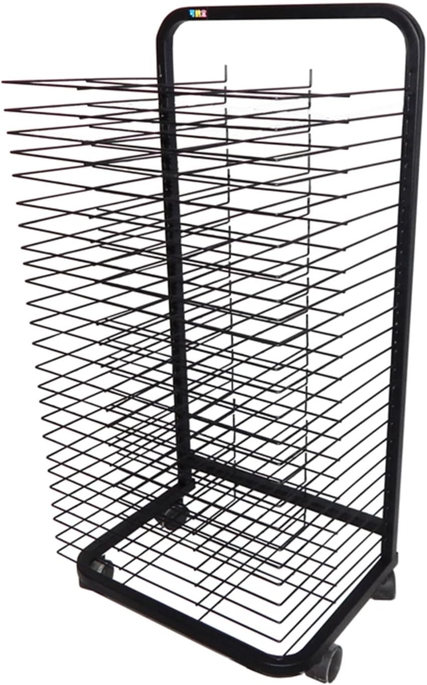 Amazon.com: SGeneE Mobile Art Drying Rack for Classroom, 25 Wire ...