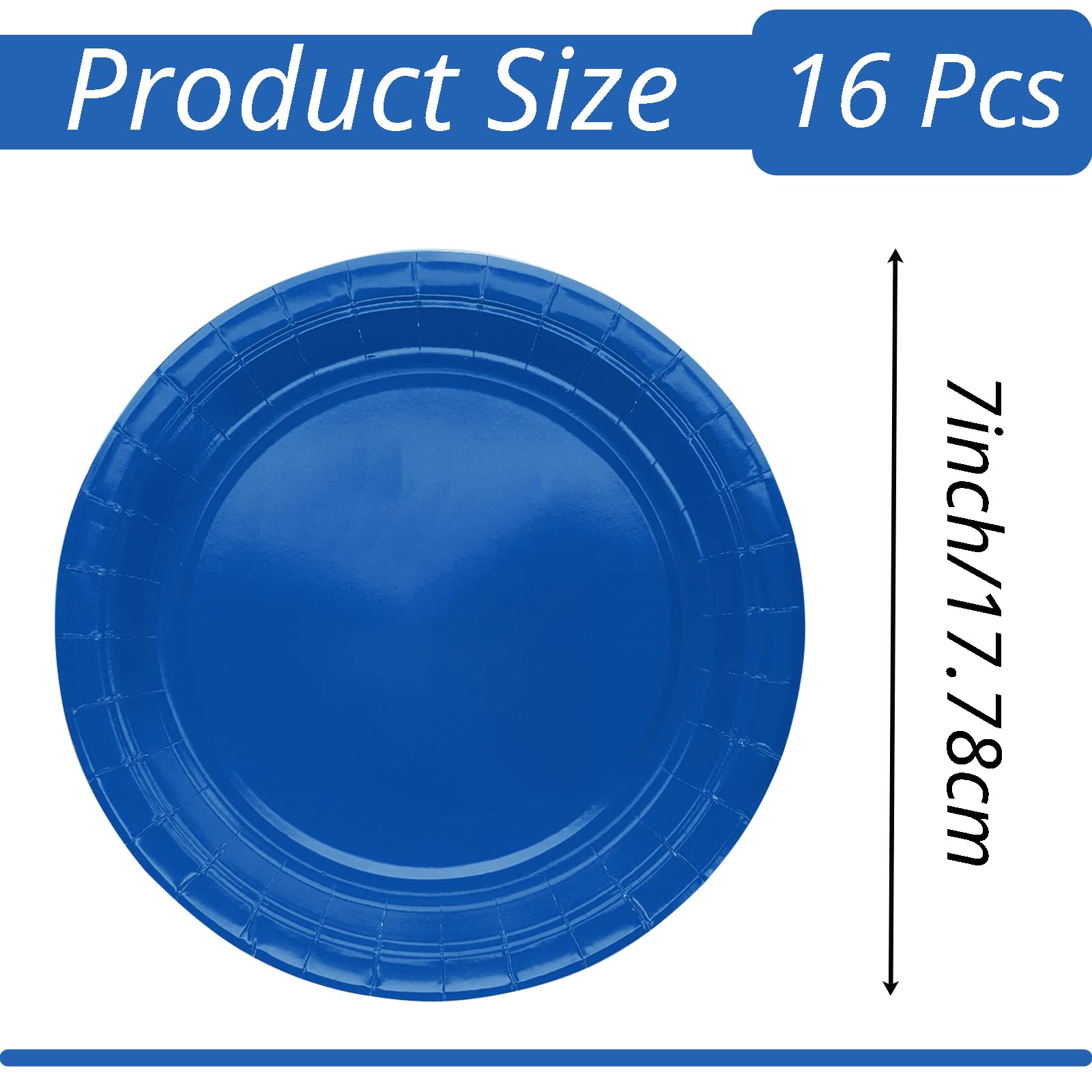 Royal Blue Paper Plates