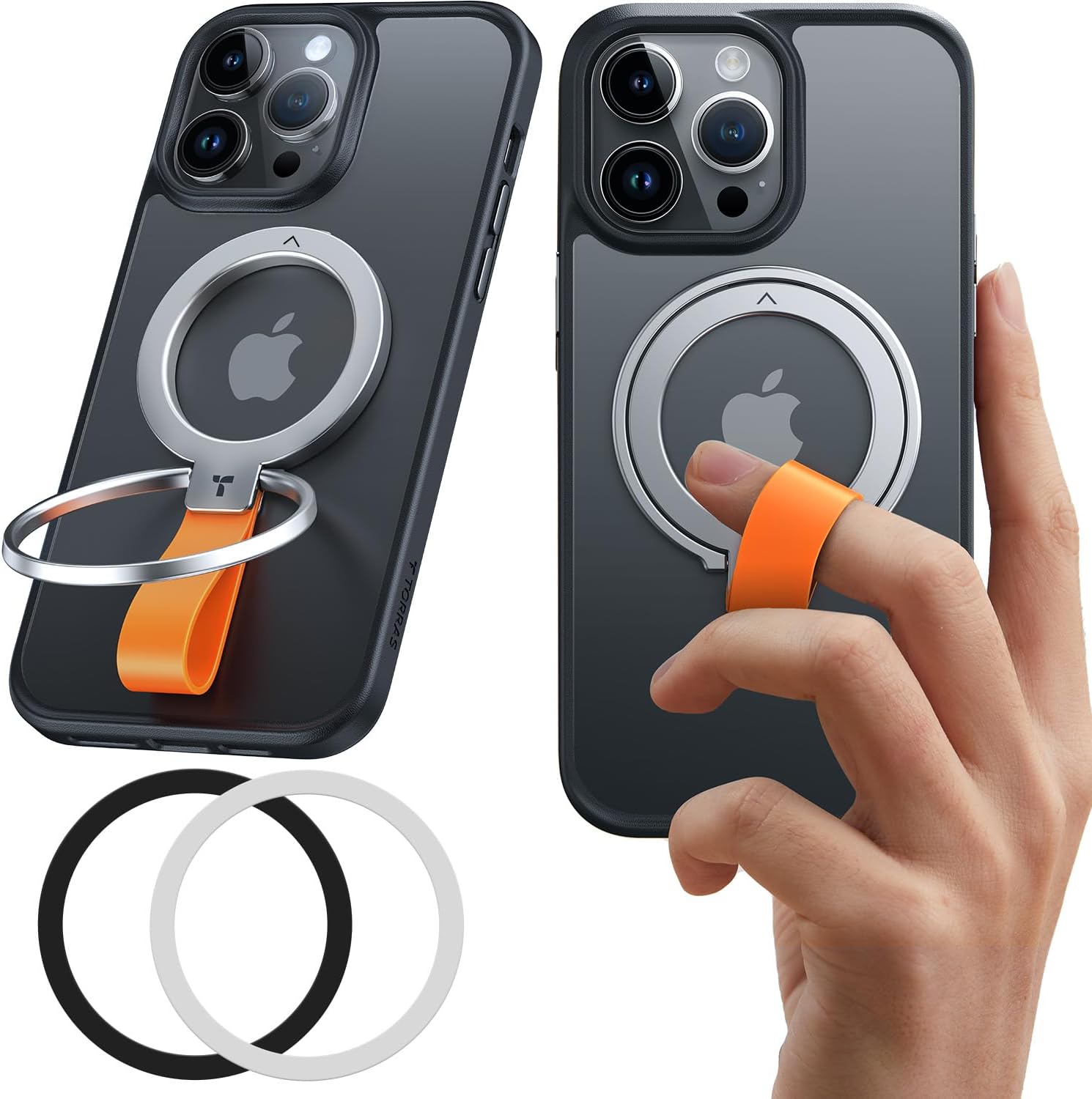 Amazon.com: TORRAS Compatible with MagSafe Phone Grip Holder, Removable ...