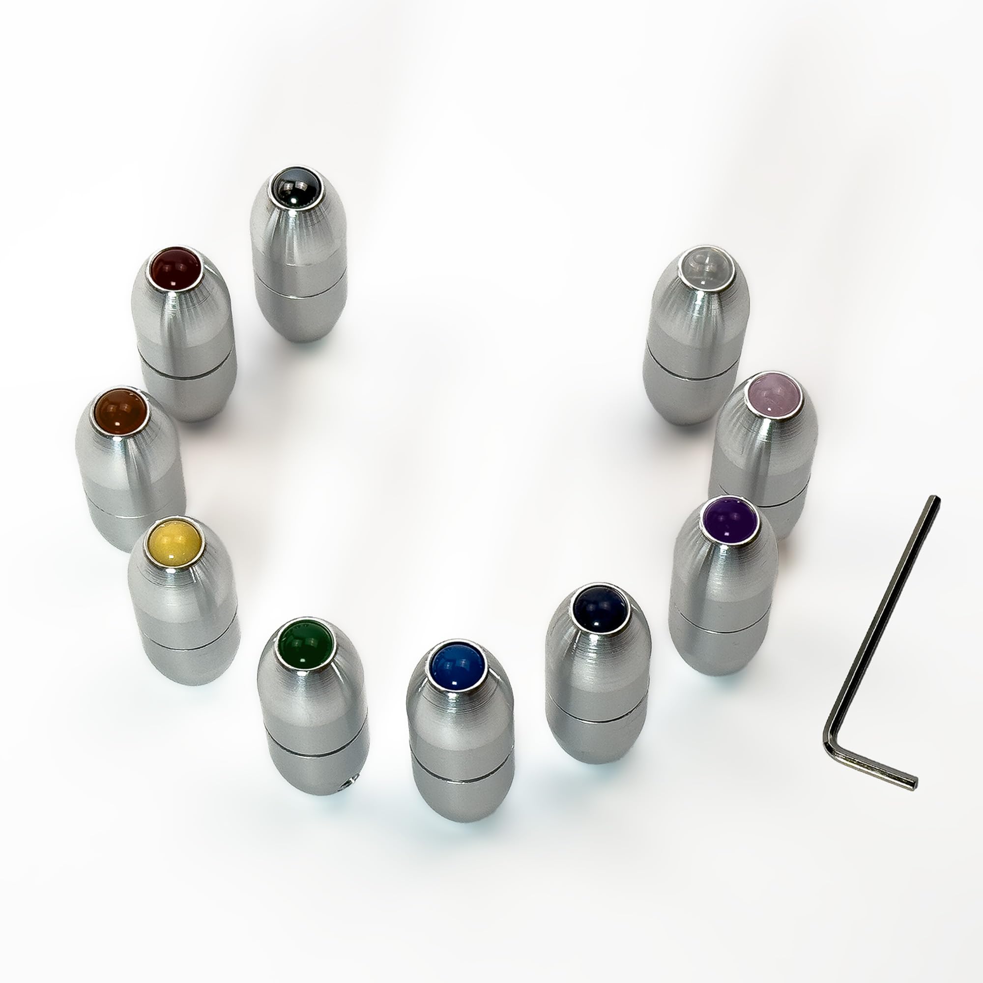 Amazon.com: 10pc Gemstone Boot Set for Tuning Forks - Sound Healing and ...