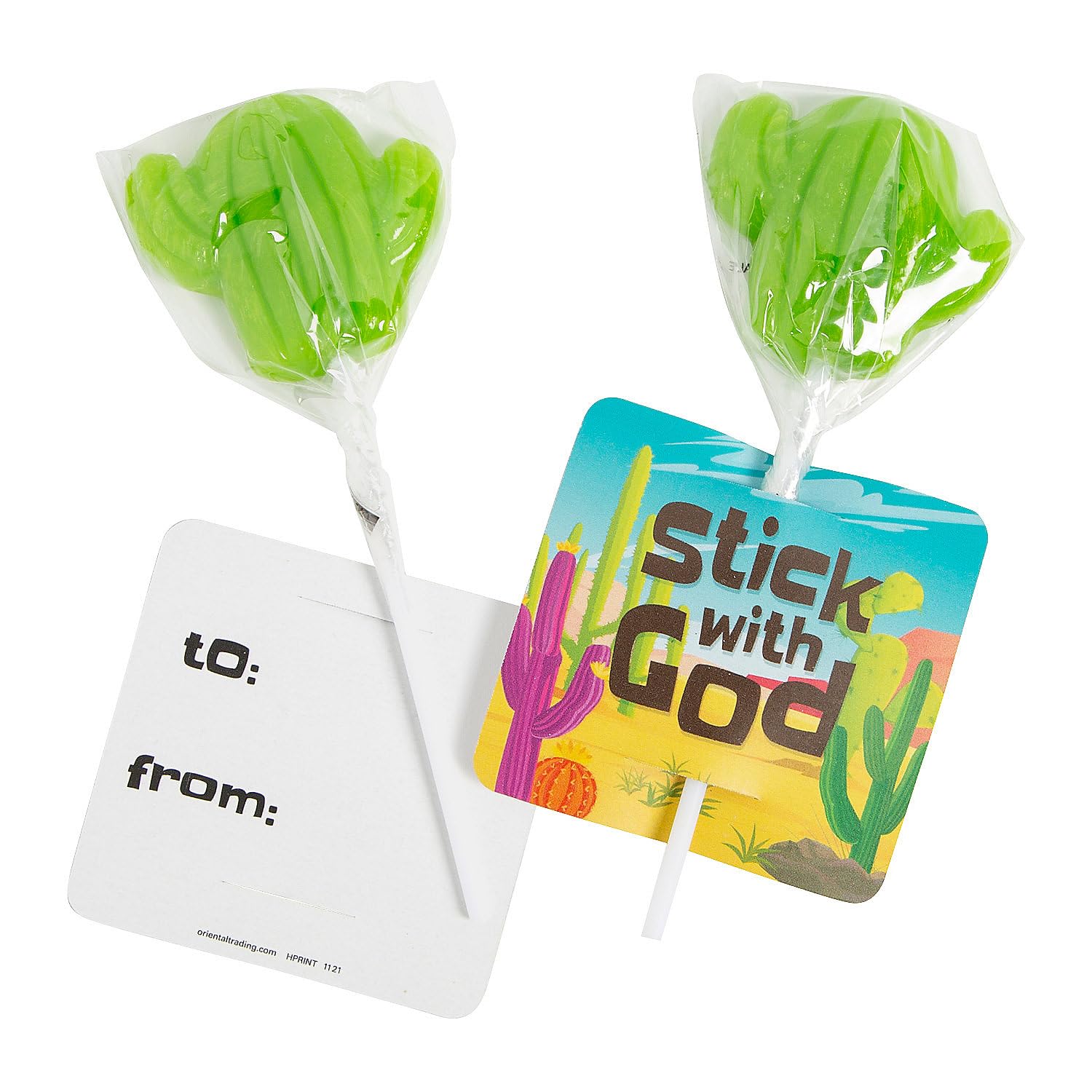 Amazon.com : Fun Express Southwest VBS Cactus Lollipop Handouts - Fun ...