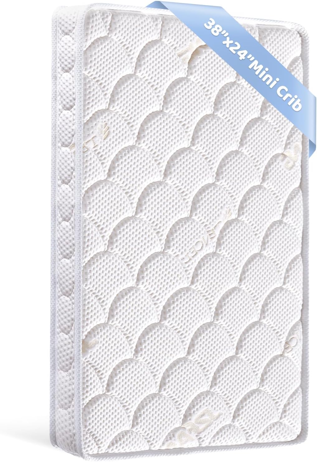 Amazon.com : Organic Cotton Dual-Sided Mini Crib Mattress, 38x24x3 ...