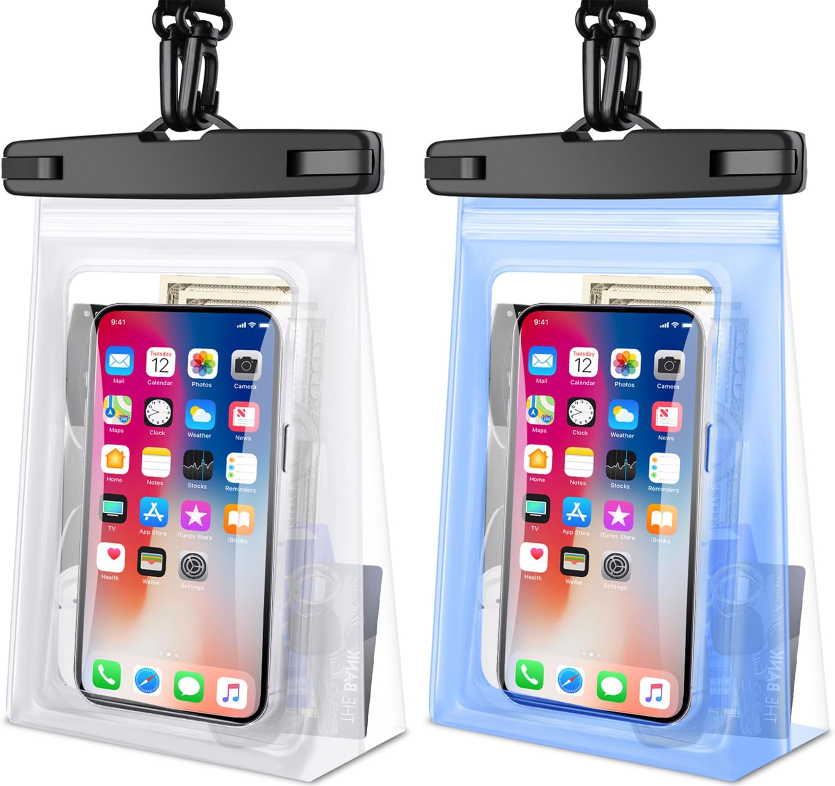 Amazon.com: MR.LUYU 2Pack 9" Large Waterproof Phone Pouch Floating ...