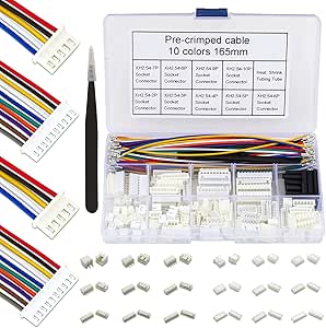 Amazon.com: Keszoox XH 2.54mm JST Connector Socket Kit with Pre-Crimped Cables Wire 2/3/4/5/6/7 ...