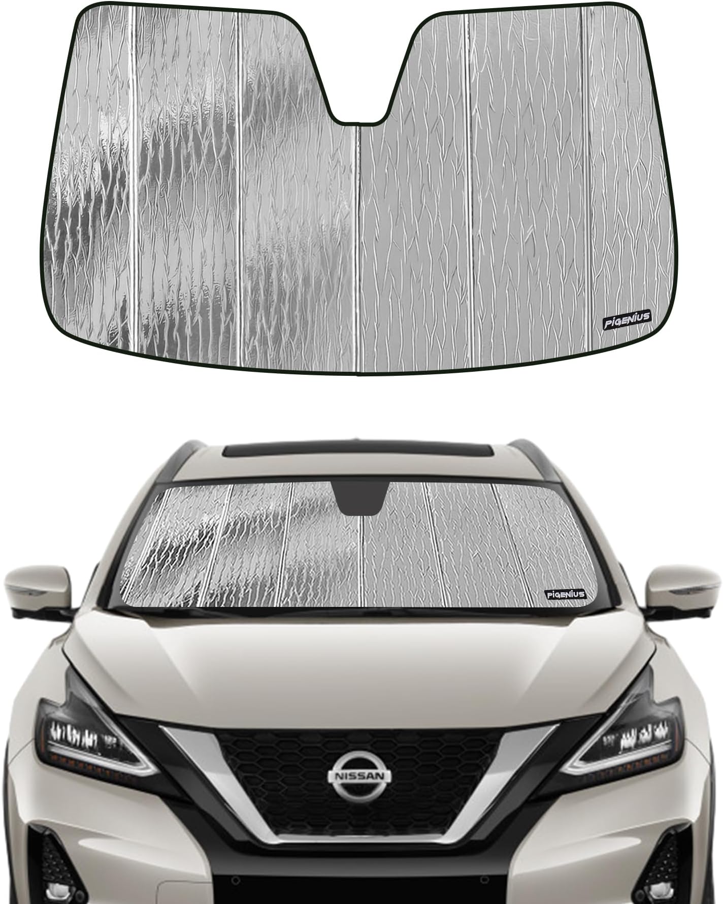 Amazon.com: Pigenius Car Windshield Sun Shade for 2019-2023 Nissan ...