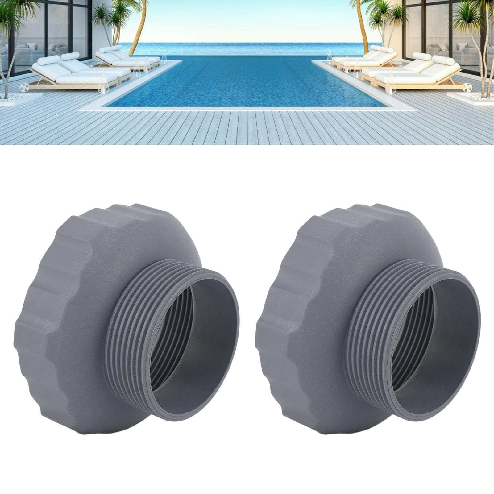 Ghzste 2 PCS Pool Hose Adapter 11239 Pool Accessory Above Ground Pool ...