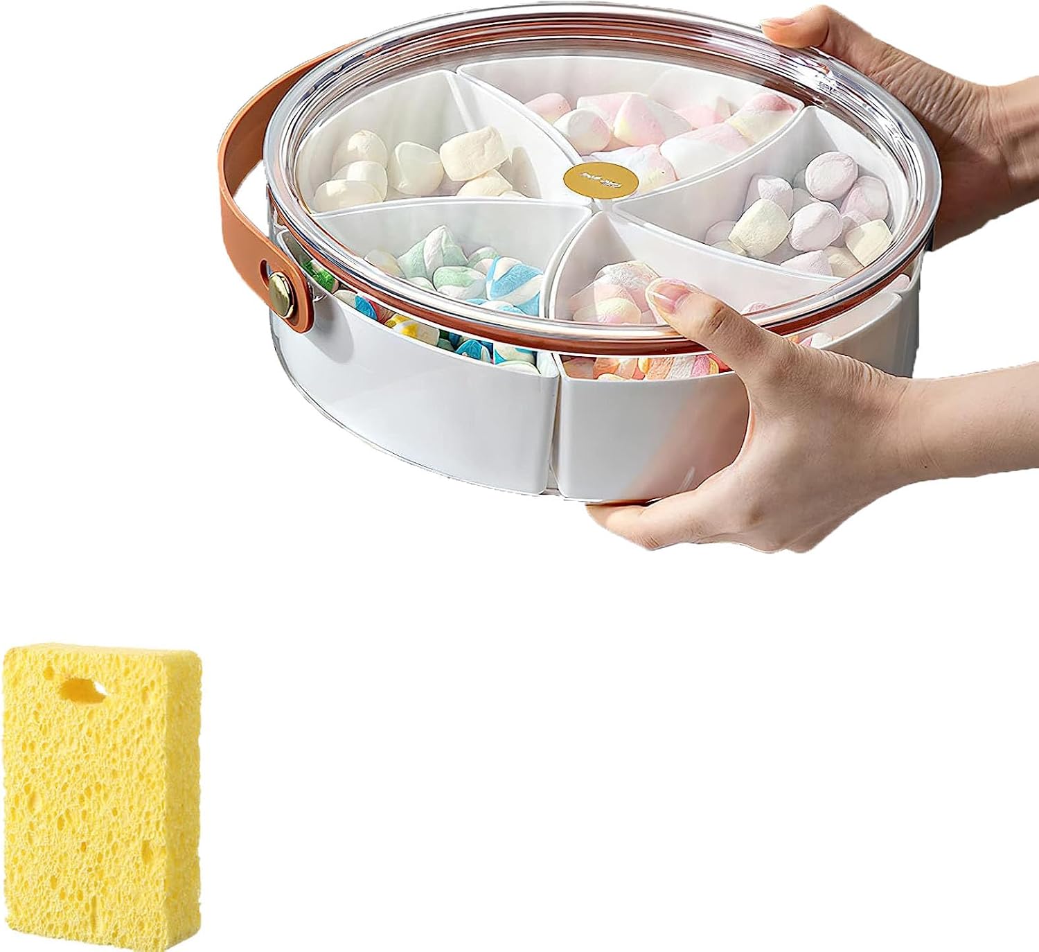 Amazon.com: CBSHKLW New Divided Serving Tray with Lid and Handle ...