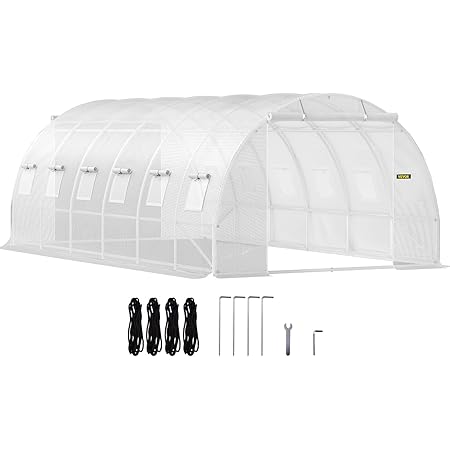 Amazon.com : VEVOR 20 x 10 x 7 ft Walk-in Tunnel Greenhouse, Portable ...