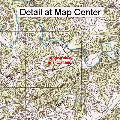 Amazon.com : USGS Topographic Quadrangle Map - Hanging Rock, North ...