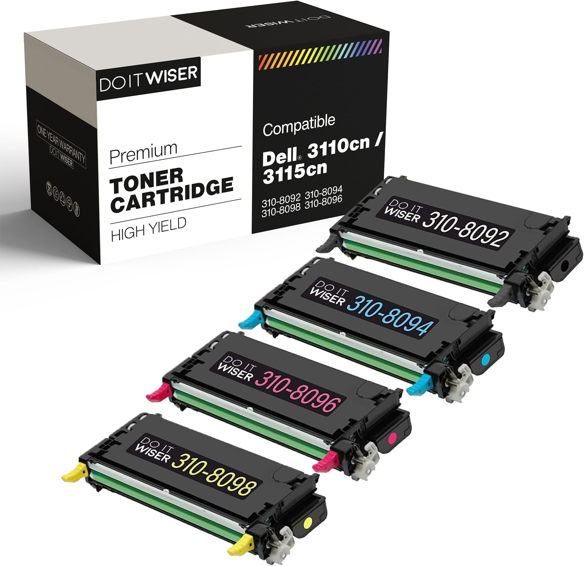 Amazon.com: Do it Wiser Remanufactured Toner Cartridge Replacement for Dell 3110cn 3115cn 3110 ...