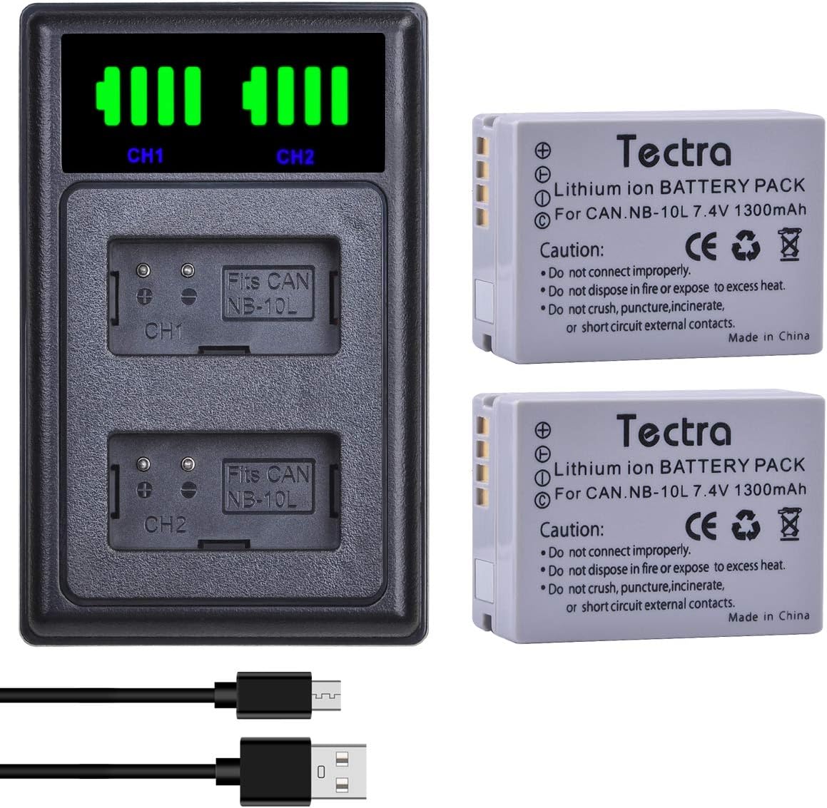 Amazon.com : BM Premium 2 Pack of NB-10L Battery and Charger Kit for ...